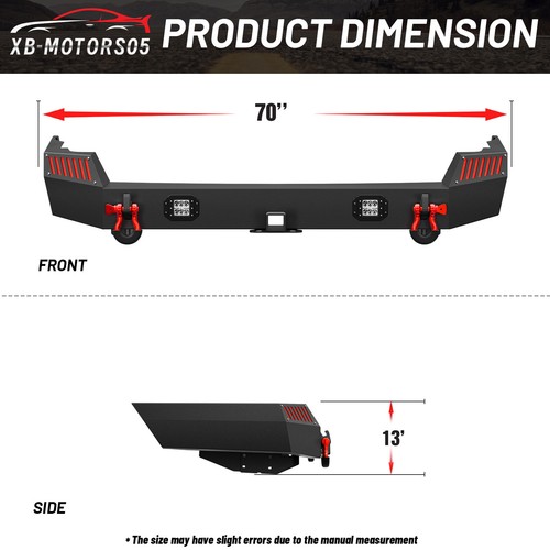 For 1999-2004 Jeep 2nd Gen Grand Cherokee WJ Off-Road Rear Bumper ...