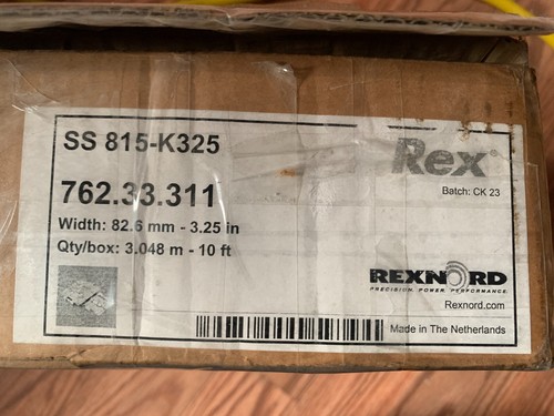 NEW - NO BOX REX SS 815-K325 SS Table Top Chain Width 3.25 inches 10 ...