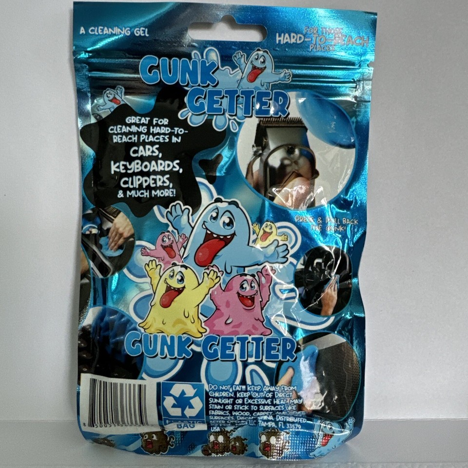 Gunk Getter Cleaning Gel For Those Hard To Reach Places- One Resealable ...
