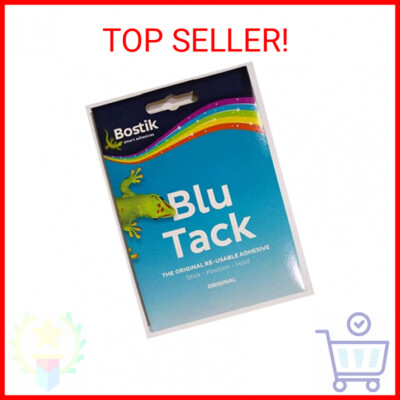 Bostik Blu-tack Original Mastic Putty Adhesive Non-Toxic Blue 60g Ref ...