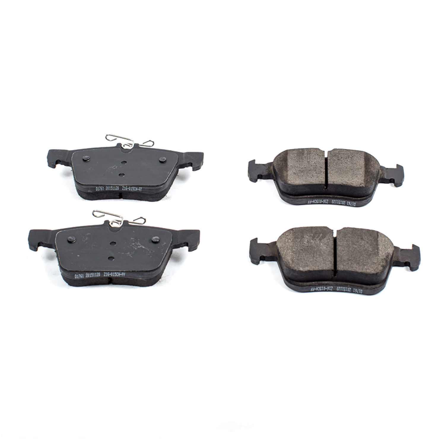 PowerStop 161761 Disc Pads and Brake Shoes - Disc Brake Pad Set, Rear ...