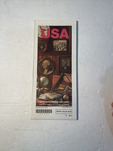 AAA American Automobile Association USA United States Travel Road Map ...