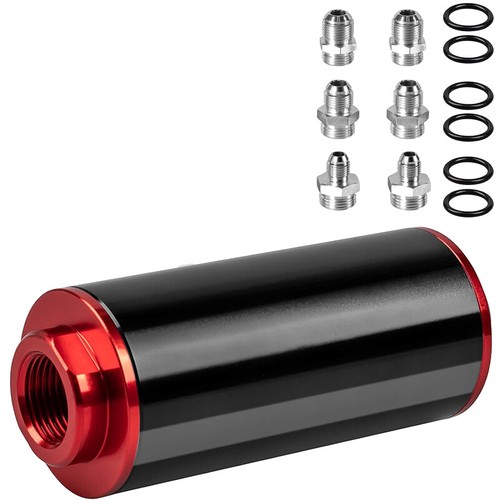 AN6 AN8 AN10 Inline Fuel Filter High Flow 30 Micron Cleanable Billet ...