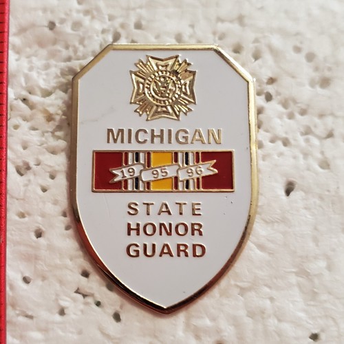 VTG VFW 1995-96 Michigan State Honor Guard Lapel Hat Pin Ribbon Seal ...