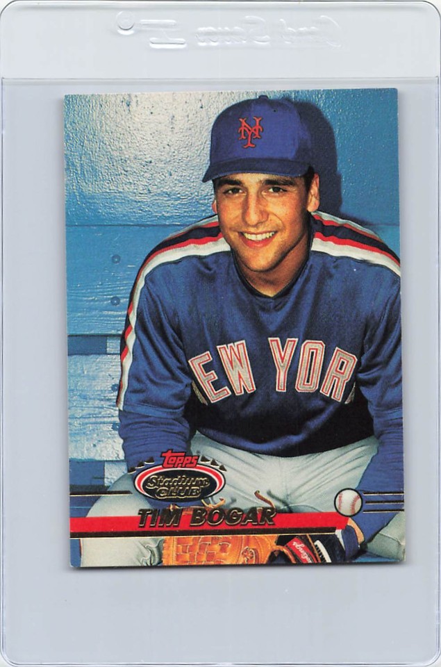 1993 Stadium Club #702 Tim Bogar Mets Signed Auto *J31 | eBay