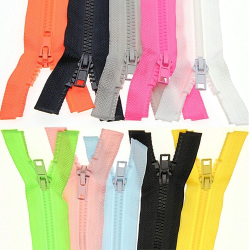 #5 18 Inch Separating Zippers Bulk 10 Colors Mixed Zipper for Sewing ...