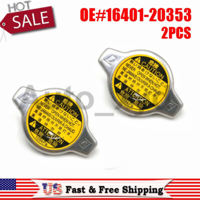 2x 1.1Bar 108kpa Radiator Cap 16401-20353 For Toyota CAMRY Lexus ES300H ...