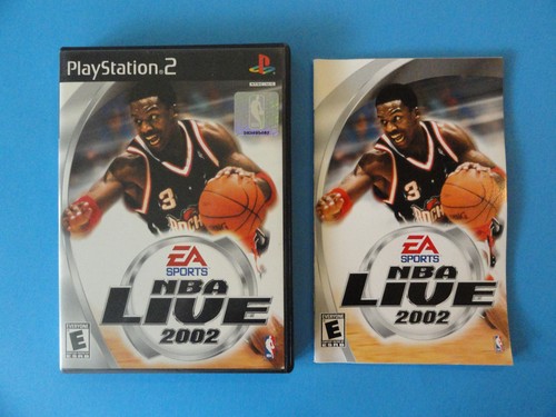NO GAME- PLAYSTATION 2 EA SPORTS NBA LIVE 2002 - CASE & MANUAL ONLY ...