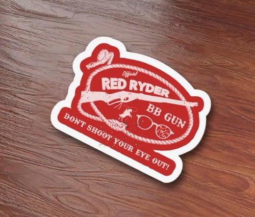 Red Ryder BB Gun Christmas Story Vintage Style Retro VinylSticker Decal ...