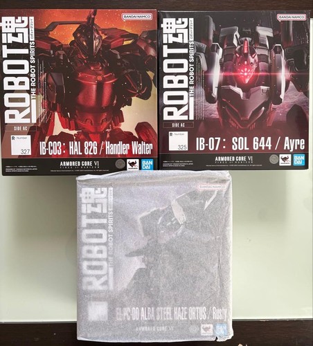 Bandai Armored Core 6 Robot Spirit 3-set Unopened Collectible Figures ...