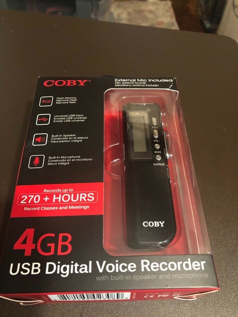Coby 4gb USB Digital Voice Recorder for sale online | eBay
