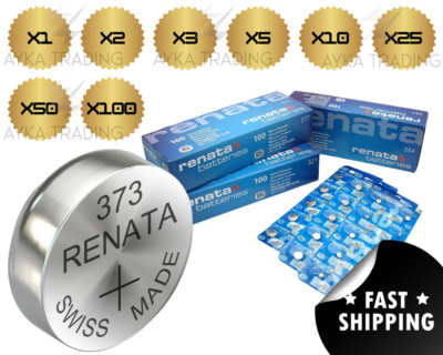 Renata Watch Battery 373 (SR916SW)- Swiss - x1 x2 x3 x5 x10 x25 x50 ...