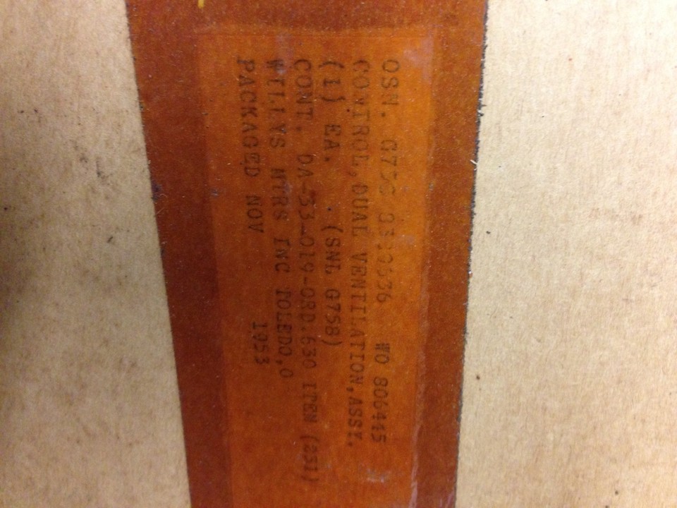 Jeep Willys M38 M38A1 Dual Fording Control Cable NOS G-740 G-758 | eBay