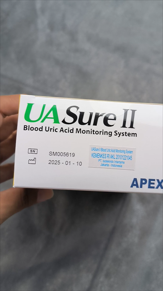 UASure II Uric Acid Meter Test Kit for Uric Acid Gout Monitor (Tool ...