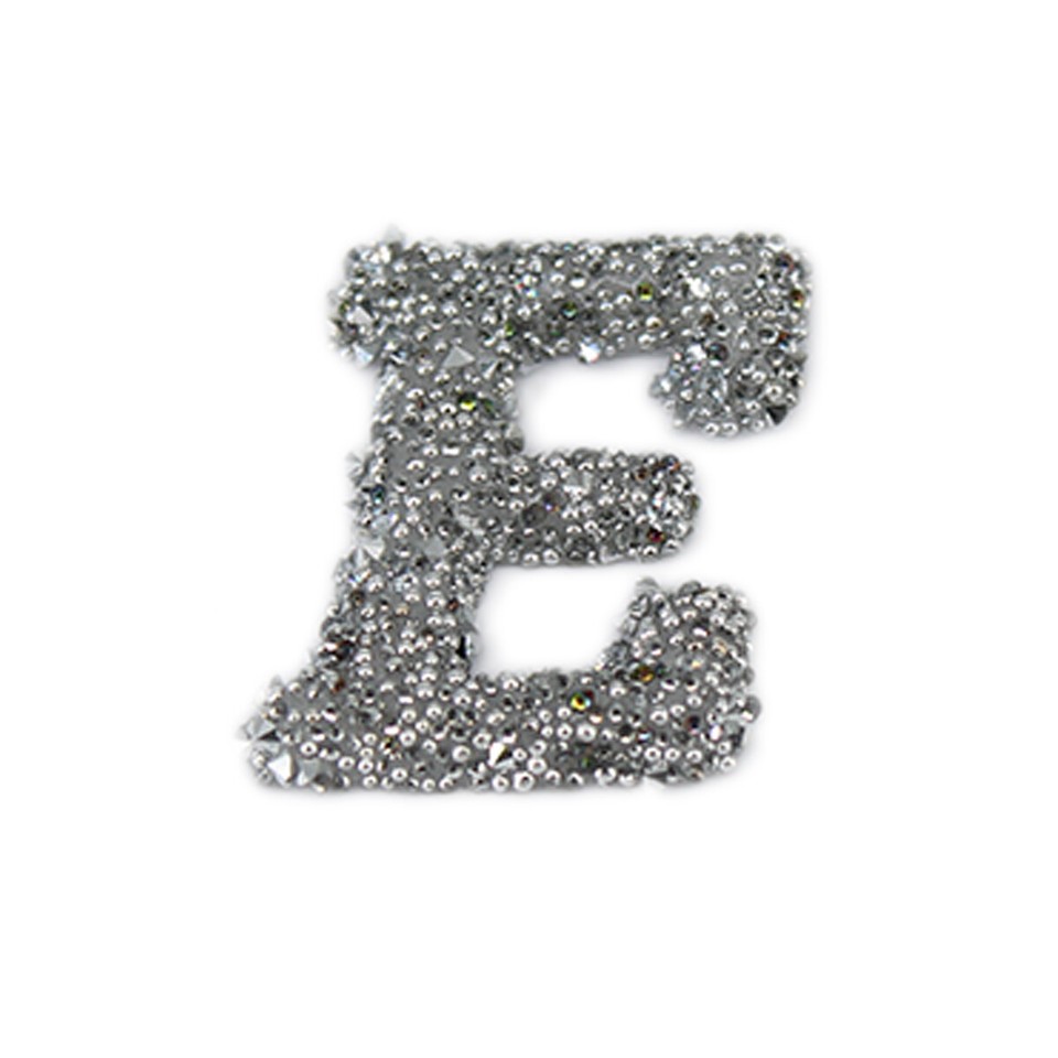 A-Z Silver Glitter Alphabet Letters Self Adhesive Diamante Sticker ...