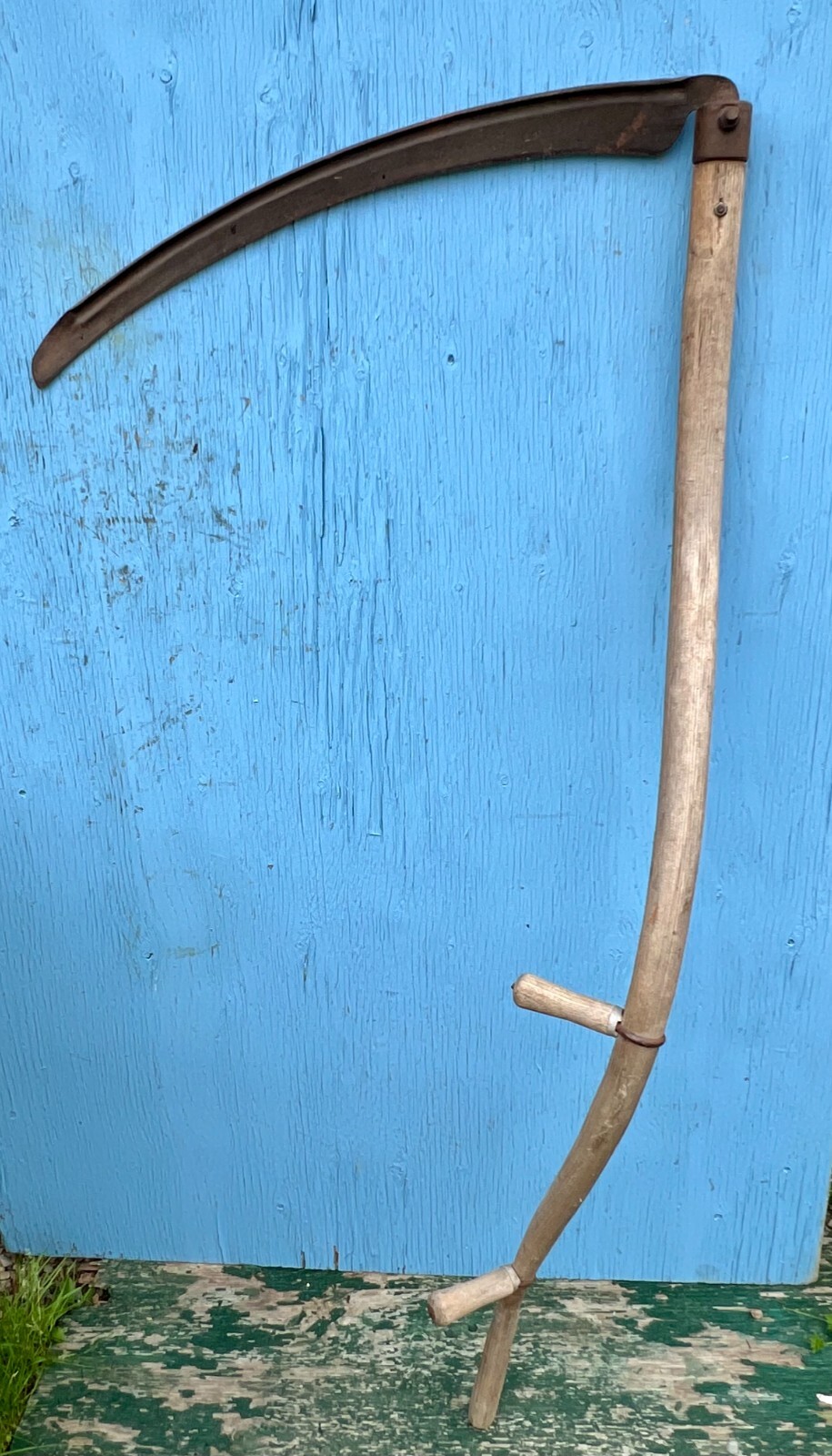 Vintage Hay Scythe 60" Long Farm Tool Sickle with a 27" Metal Blade | eBay