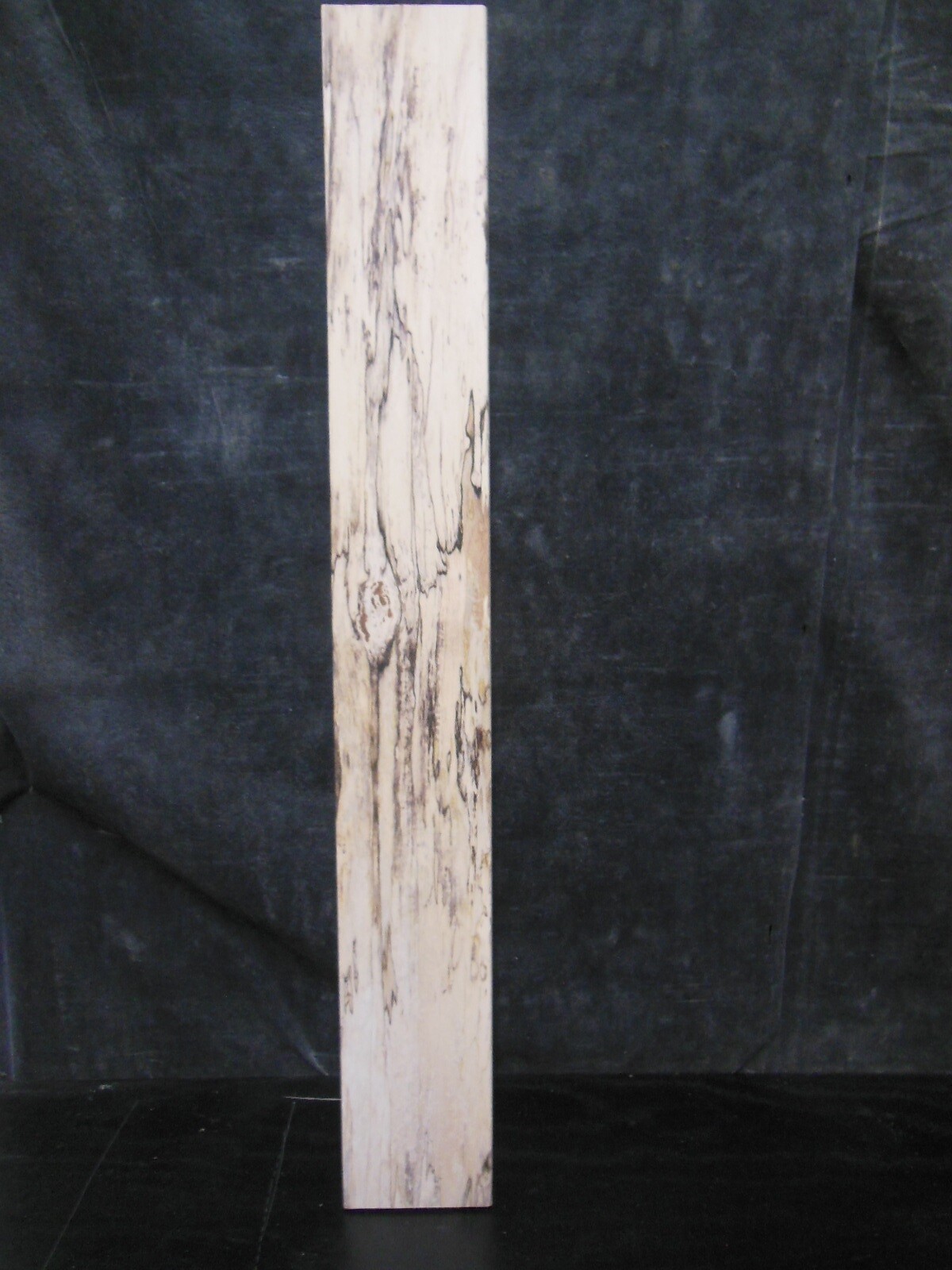 PK=1098_ Black Line Spalted Figured Maple Board: 31 5/8"x4 1/4“x 7/8 ...