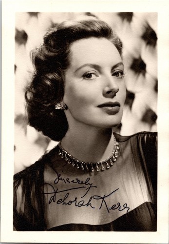 Vintage Fan Photo Beautiful Deborah Kerr Sexy Actress Facsimile ...
