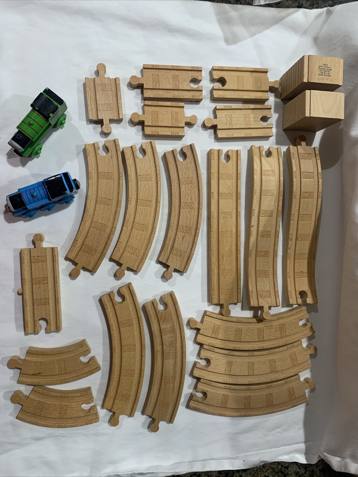 Lot of 23 Thomas & Friends the Train Engine Wooden Railway Tank Tracks ...