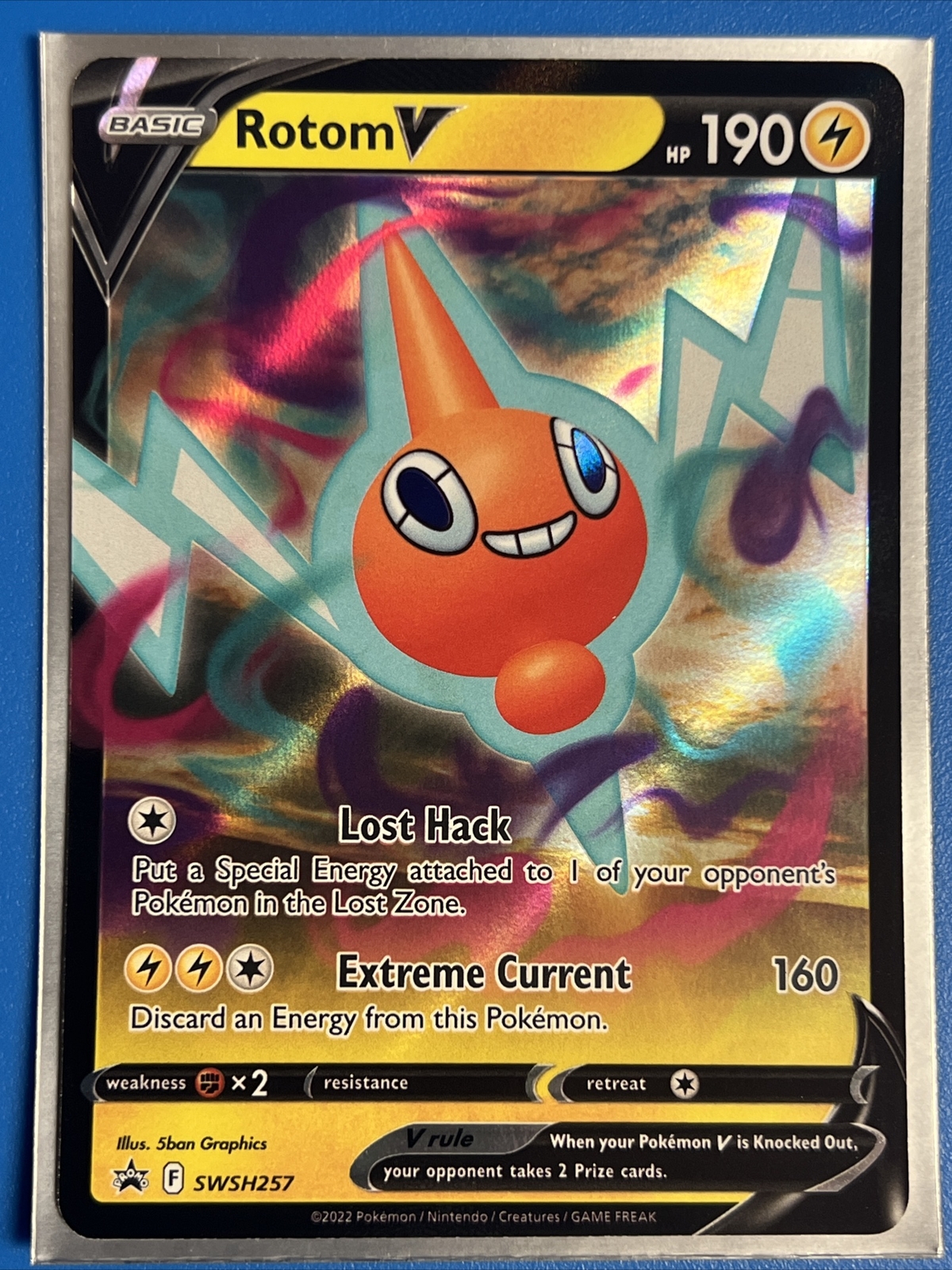 Pokémon TCG Rotom V Sword & Shield SWSH257 Holo Promo Promo for sale ...