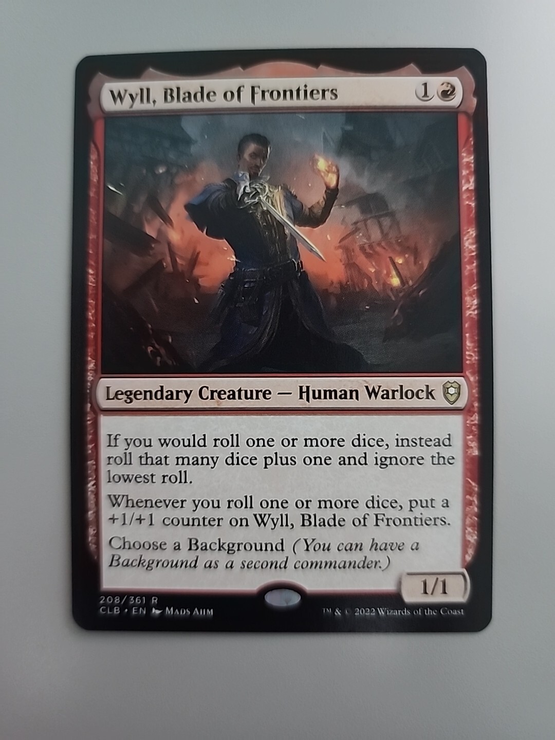 MTG Wyll, Blade of Frontiers Comm Legends: Baldur's Gate 208/361 ...