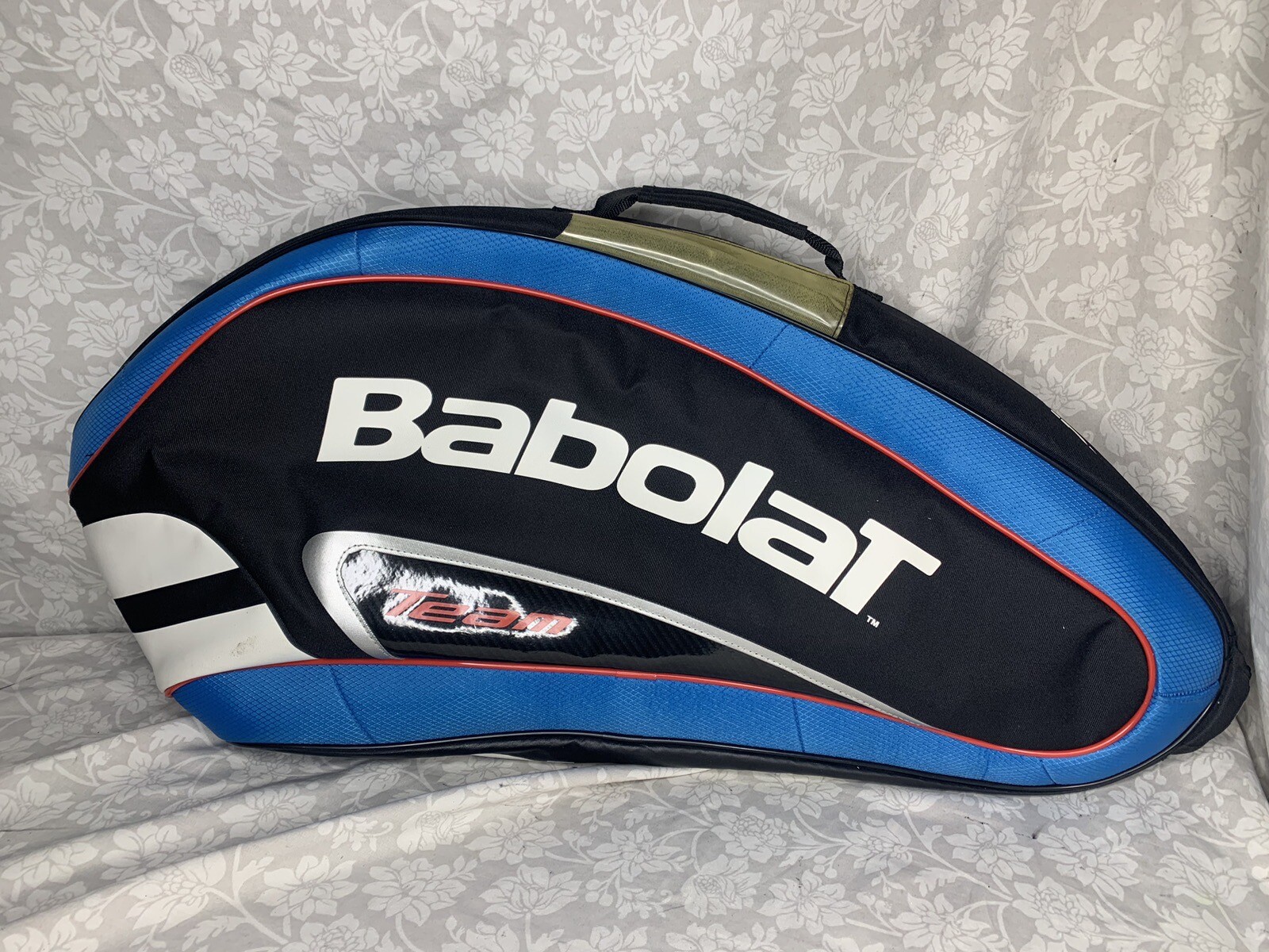 Babolat Team Tennis Bag Case 2 Racquets Blue Black Shoulder Strap | eBay