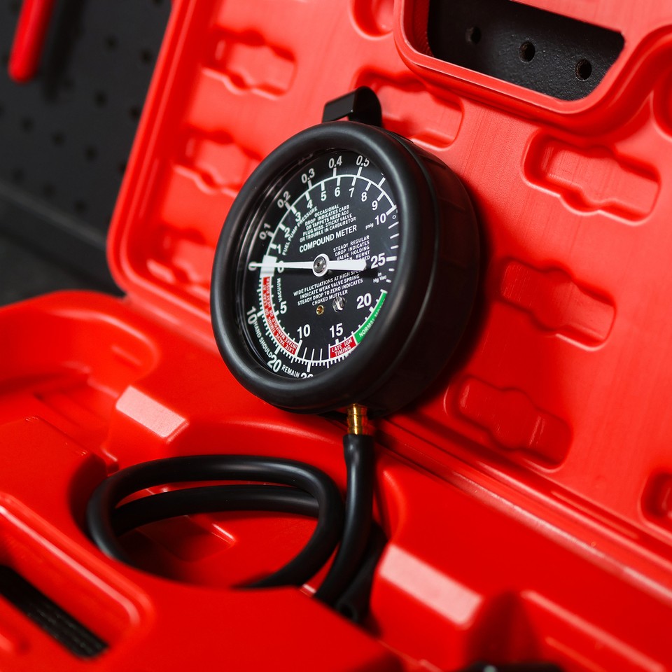 ABN Carburetor Intake Manifold Vacuum Fuel Pump Pressure Tester Gauge ...