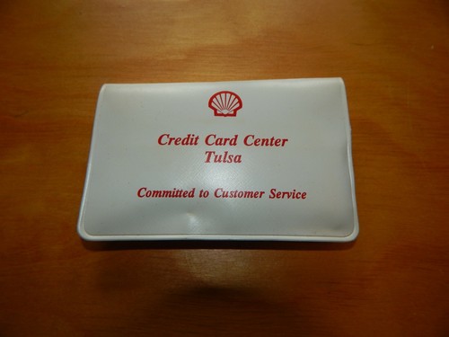 VINTAGE SHELL OIL COMPANY ADVERTISING CREDIT CARD CENTER TULSA SEWING ...