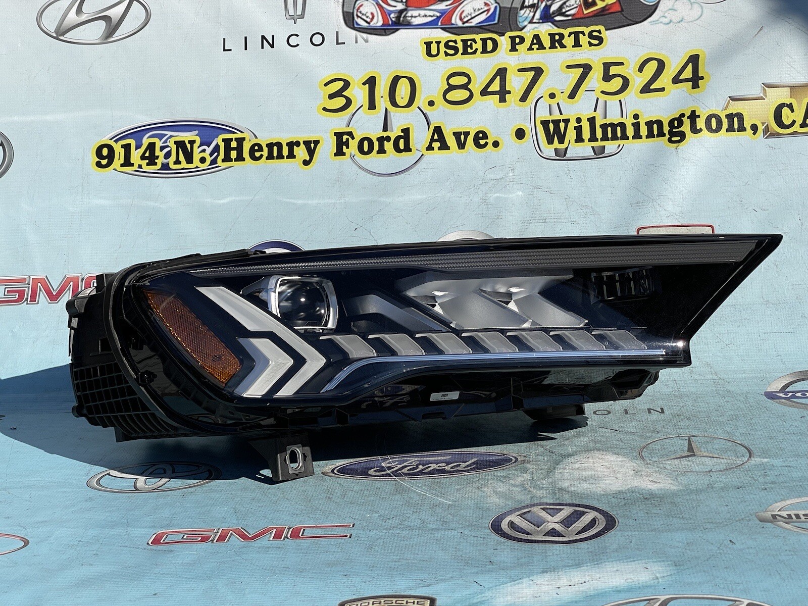 2020 2021 2022 2023 AUDI Q7 SQ7 RH RIGHT MATRIX HEADLIGHT FULL LED W/O ...