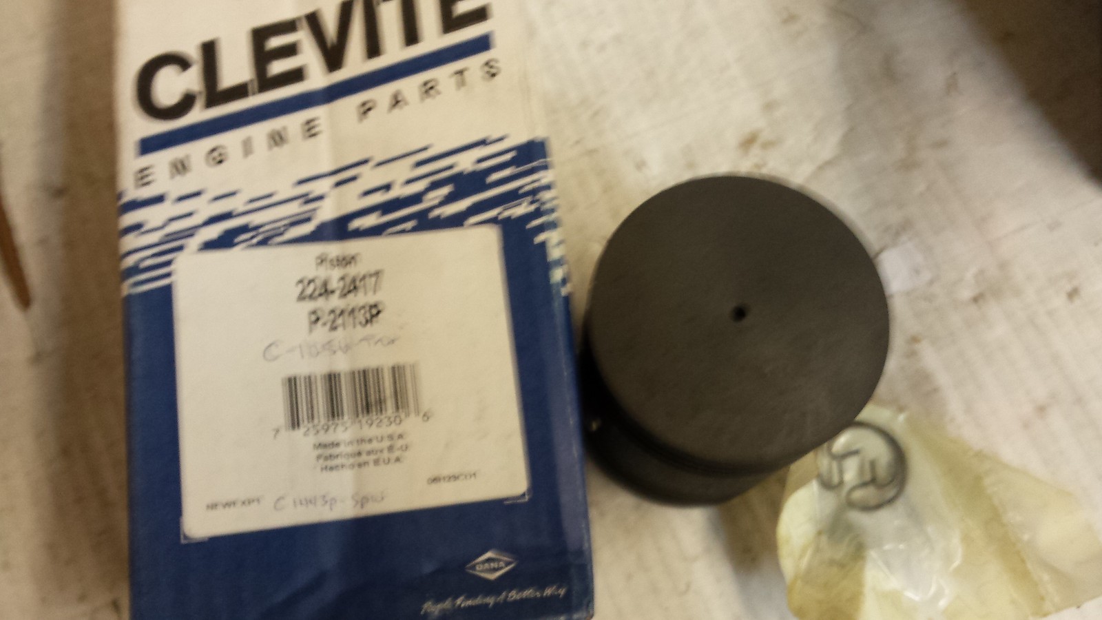 IHC C-152 Piston and Pin Single Standard Bore 224-2417 Clevite for sale ...