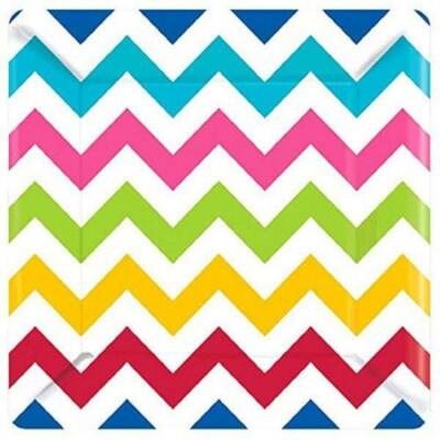 Chevron Multi Color 10" Luncheon Plates (18 Pack) | eBay