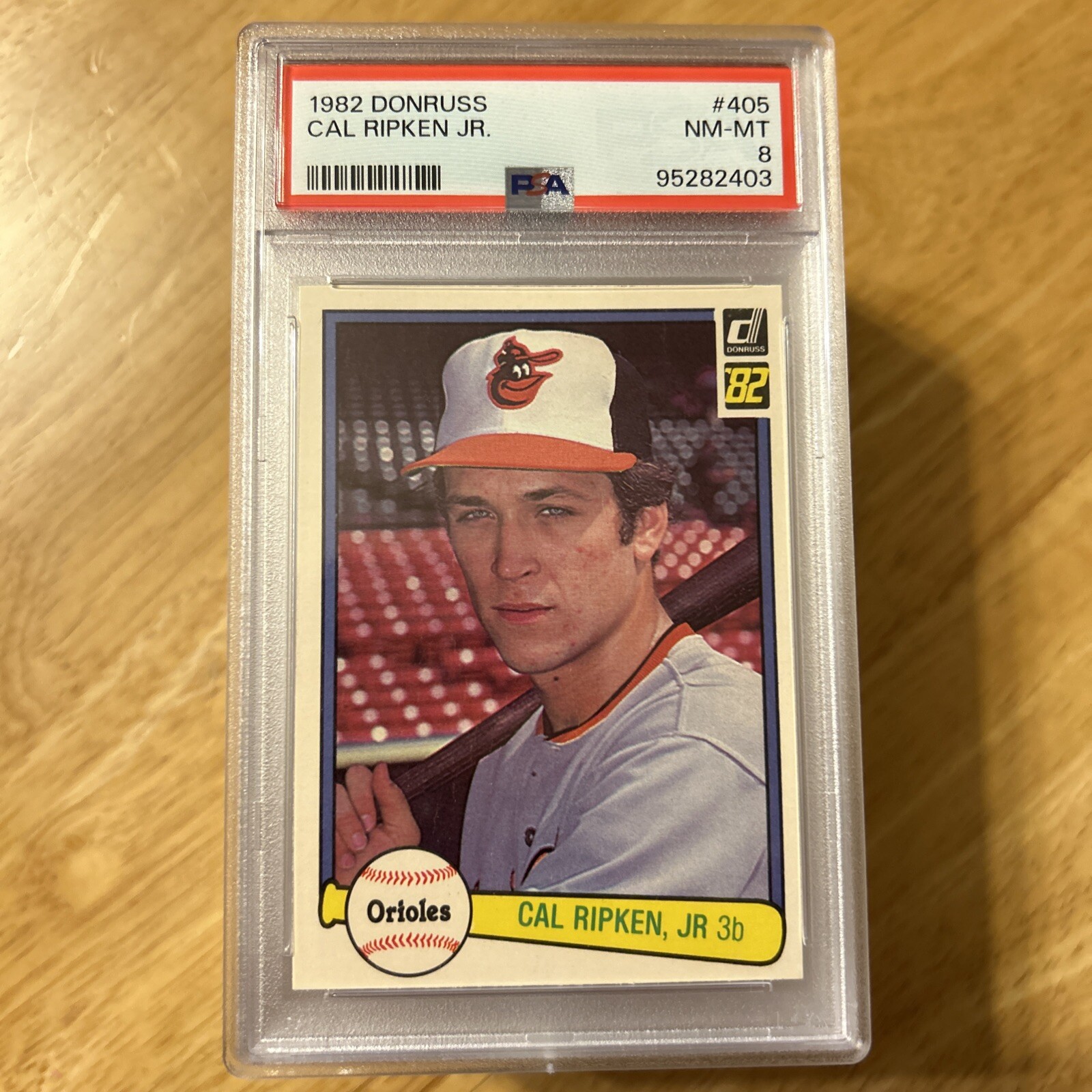 1982 Donruss Cal Ripken Jr Rookie Card RC #405 PSA 8 NM-MT HOF Orioles ...