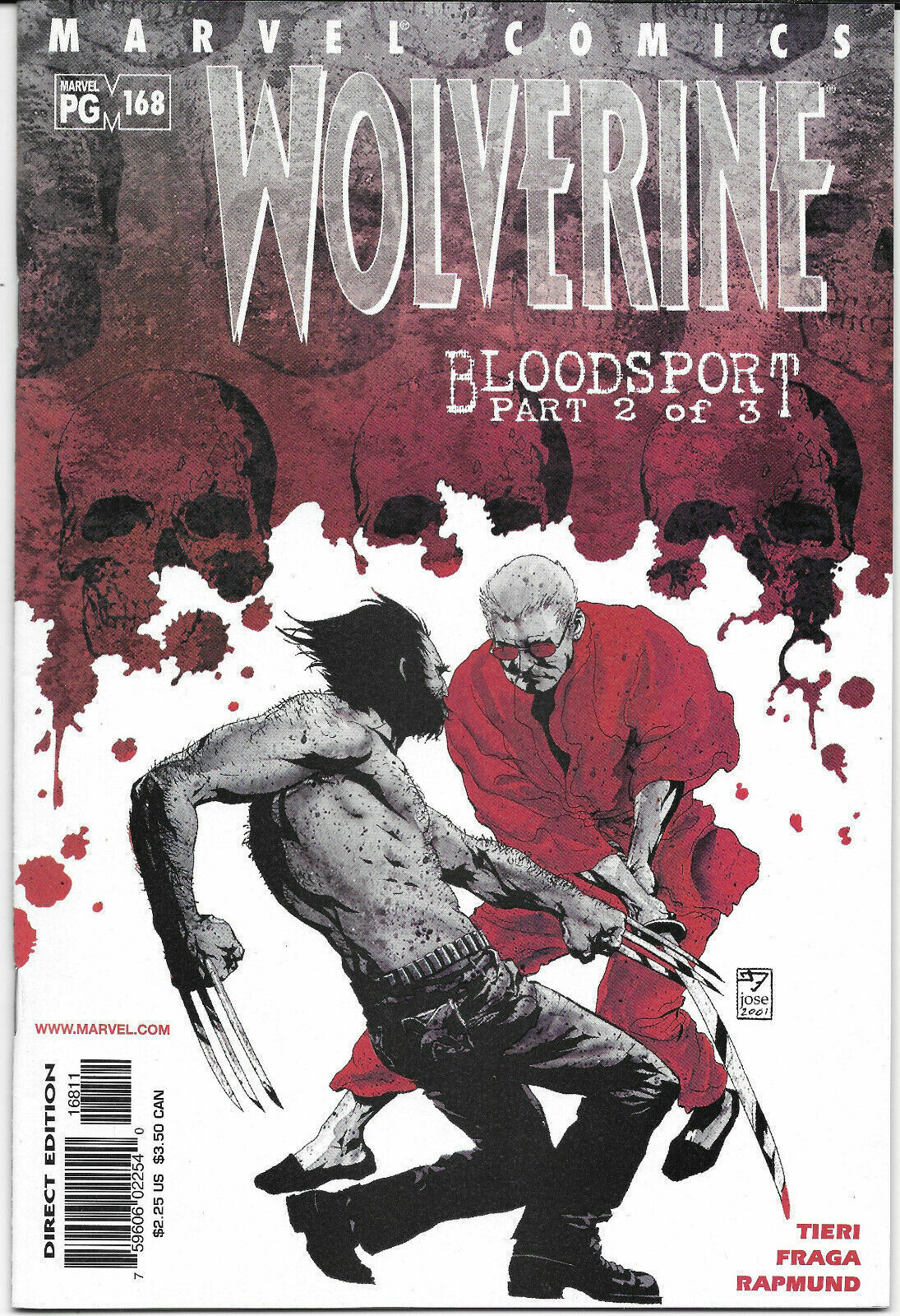 Wolverine #168 2001 NM Marvel Comics | eBay