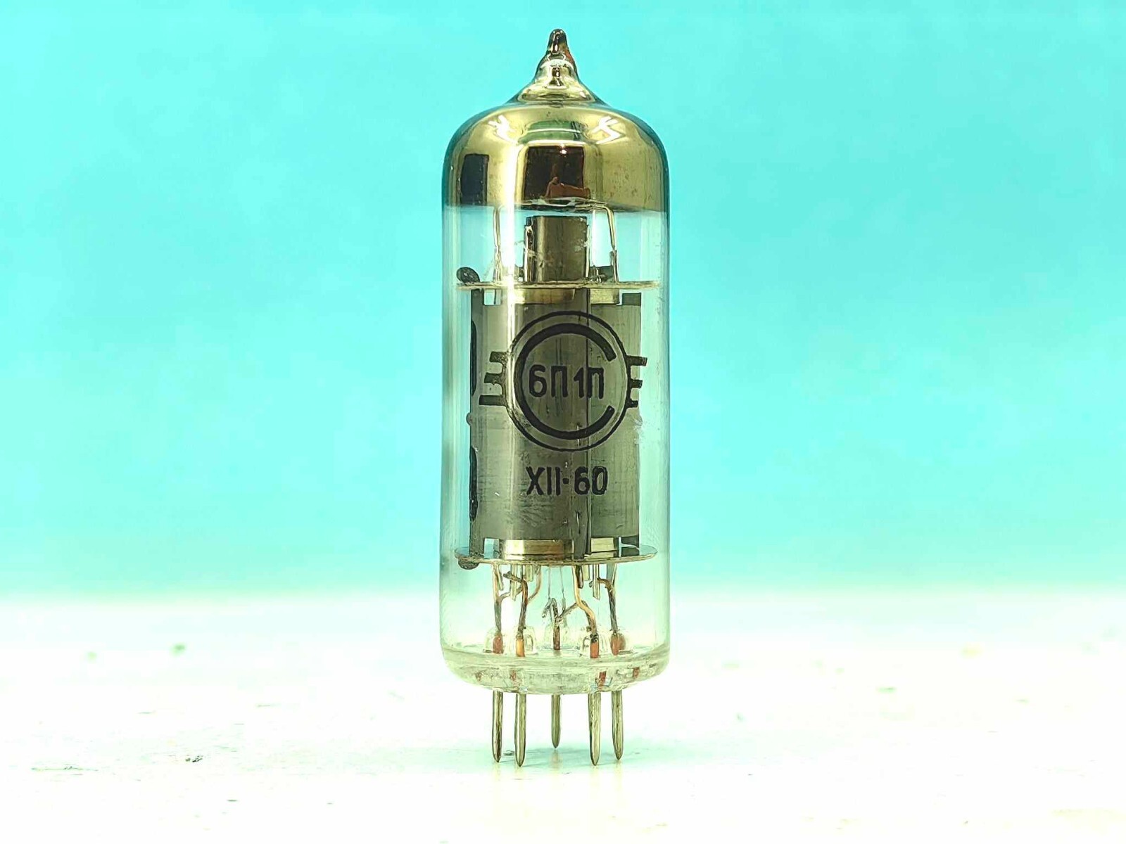 1 x Electrically TESTED 6P1P SVETLANA BOX Triode Tube 6AQ5 EL90 1960y ...