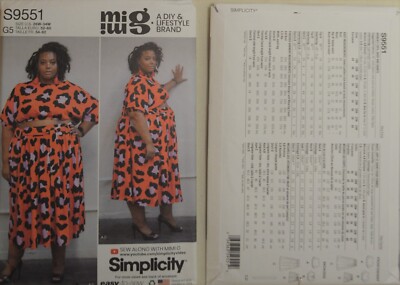Simplicity- 9551- Women's Tops, Skirt and Shorts by: MIMI G | eBay