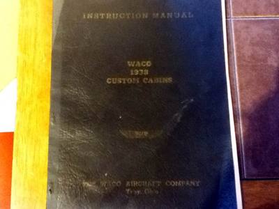1938 WACO Custom Cabins VGC-8, ZGC-8, AGC-8, DGC-8 & ECG-8 Instruction ...