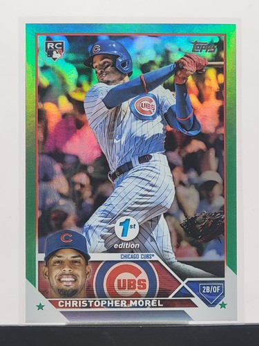 2023 Topps 1st Edition Christopher Morel Rookie (RC) Green /150 #308 ...