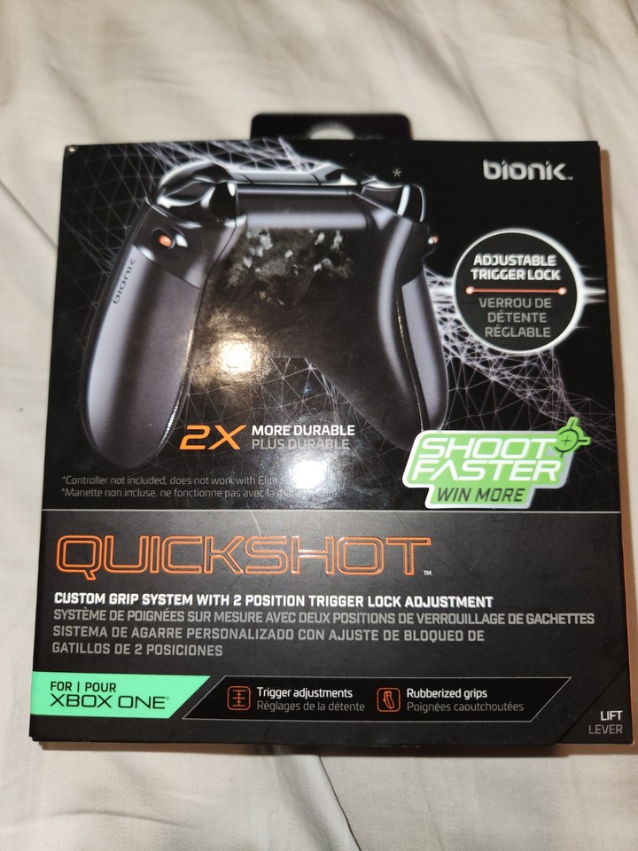 Bionik Quickshot Rubber Grip Dual Setting Trigger Lock for Xbox One ...