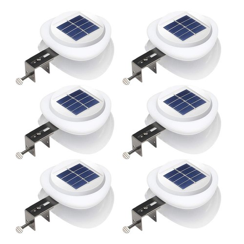 Outdoor Solar Gutter Lights - Solar Fence Lights Outdoor Waterproof LED ...