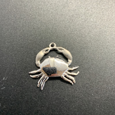 925 Sterling Silver Crab Charm Pendant 3/4" | eBay