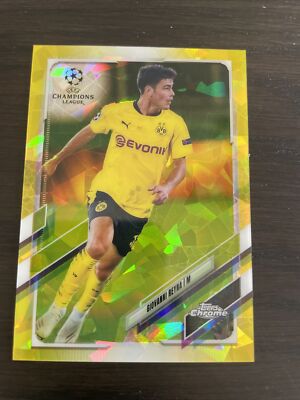 2020 Topps Chrome UCL Sapphire Edition Yellow Refractor /99 Giovanni ...
