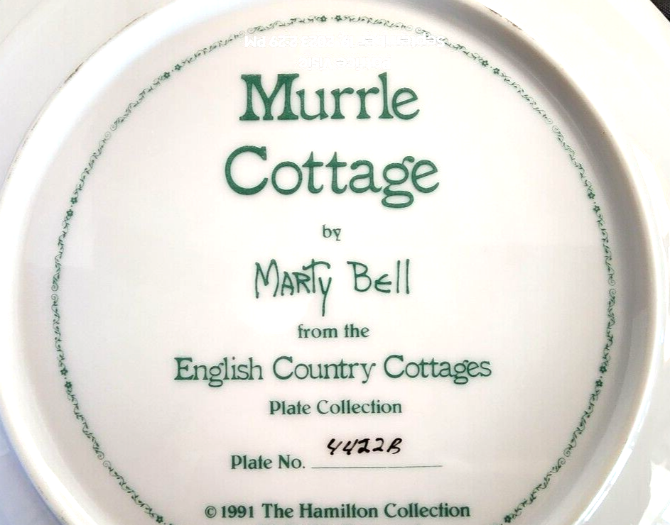 English Country Cottages 7 Porcelain Collector Plates Marty Bell ...
