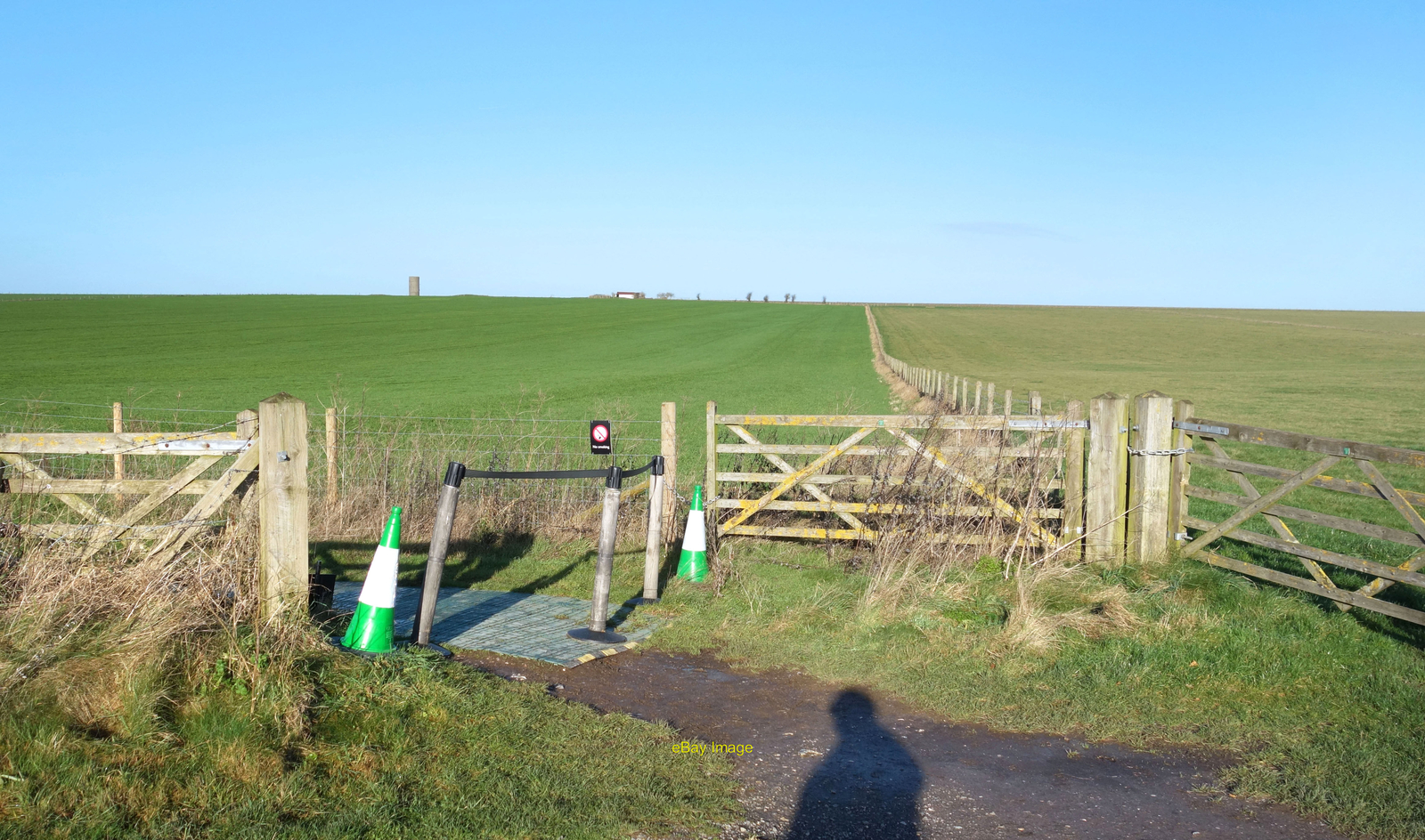 Photo 12x8 Edge of the Access Land Rollestone Camp The fields all ...