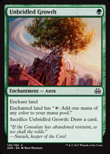 MTG: Unbridled Growth [Moderately Played] Aethor Revolt Magic the ...