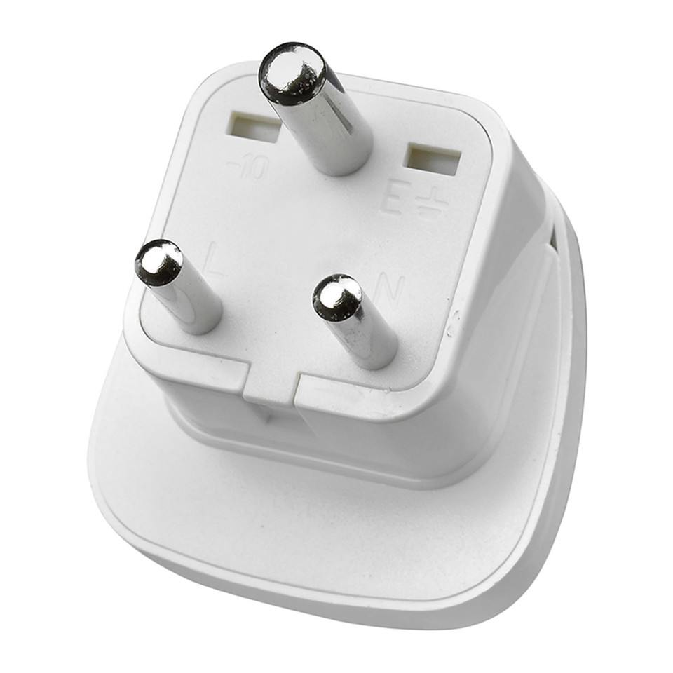 AMOS Universal UK USA EU AU to 3 Pin India Pakistan Travel Plug Adaptor ...
