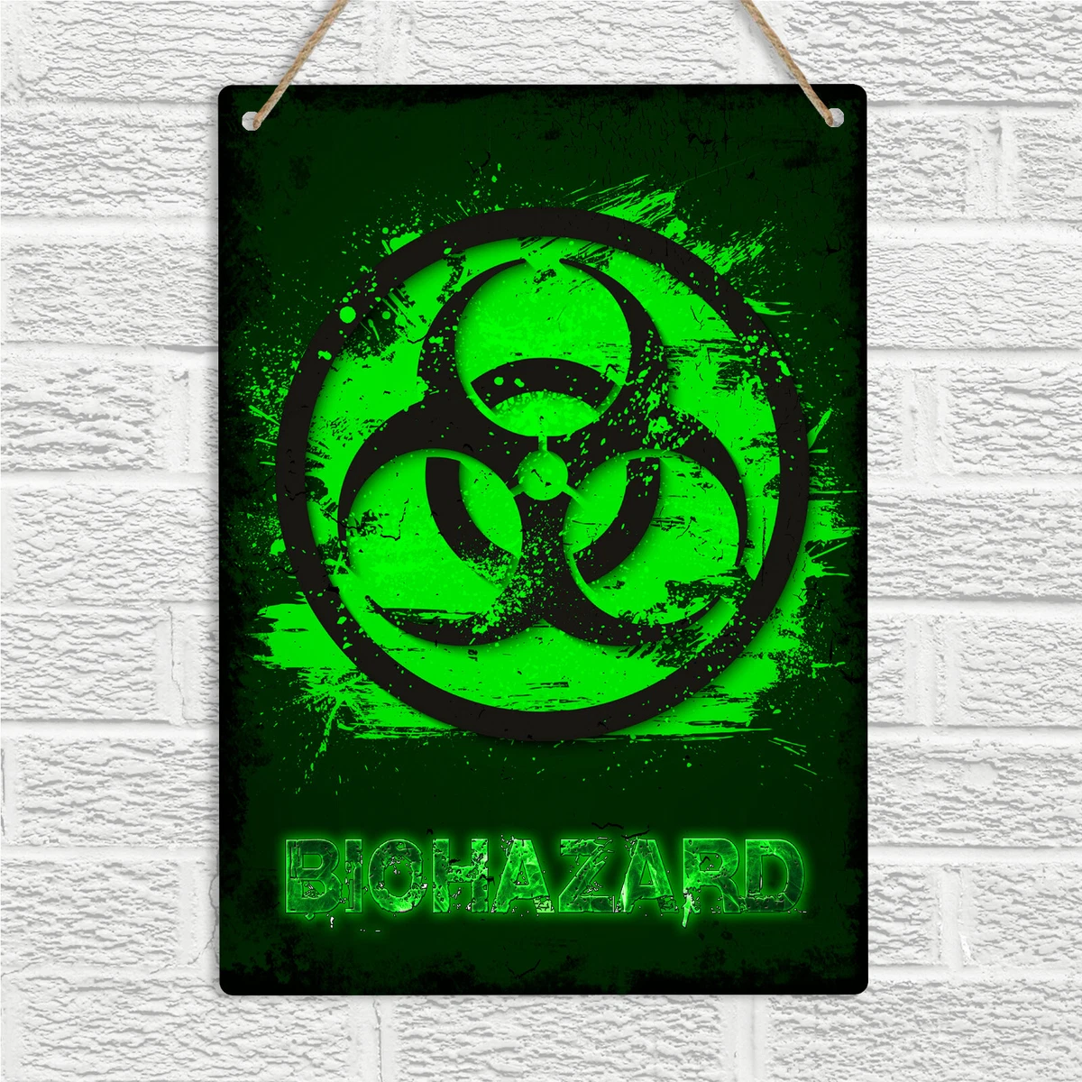 Green Biohazard Symbol