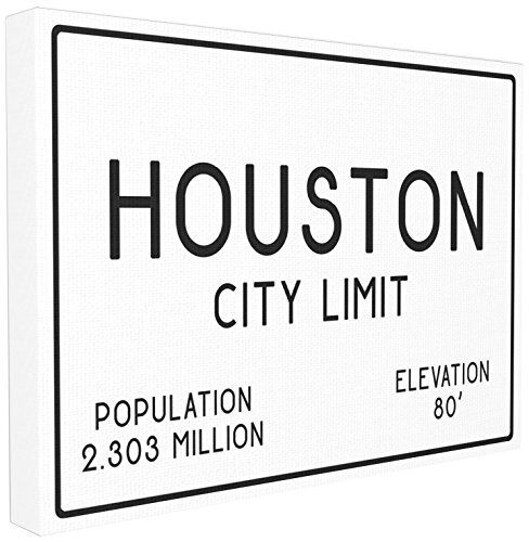 Houston City Limit Stretched Canvas Wall Art, Proudly Made in USA ...
