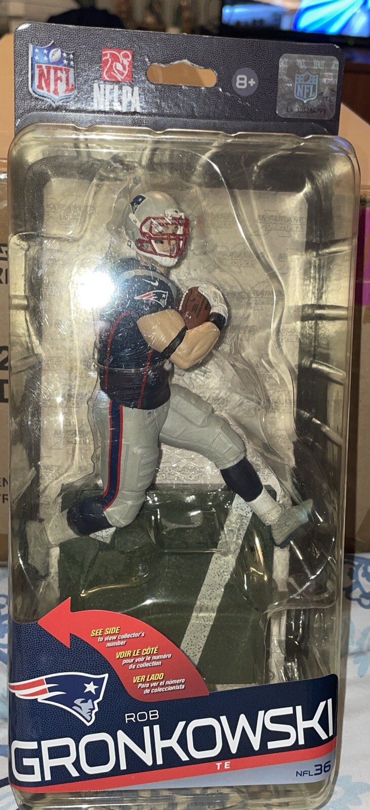 ROB GRONKOWSKI MCFARLANE FIGURE NFL 36 SERIES NEW ENGLAND PATRIOTS ...