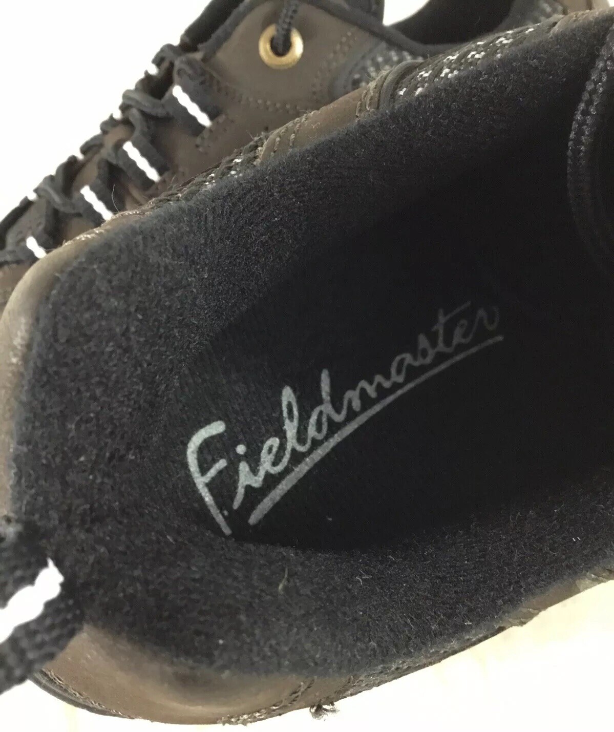 Fieldmaster Men’s Dark Brown Leather Hiking Trail Shoes Lace Up Size 10 ...