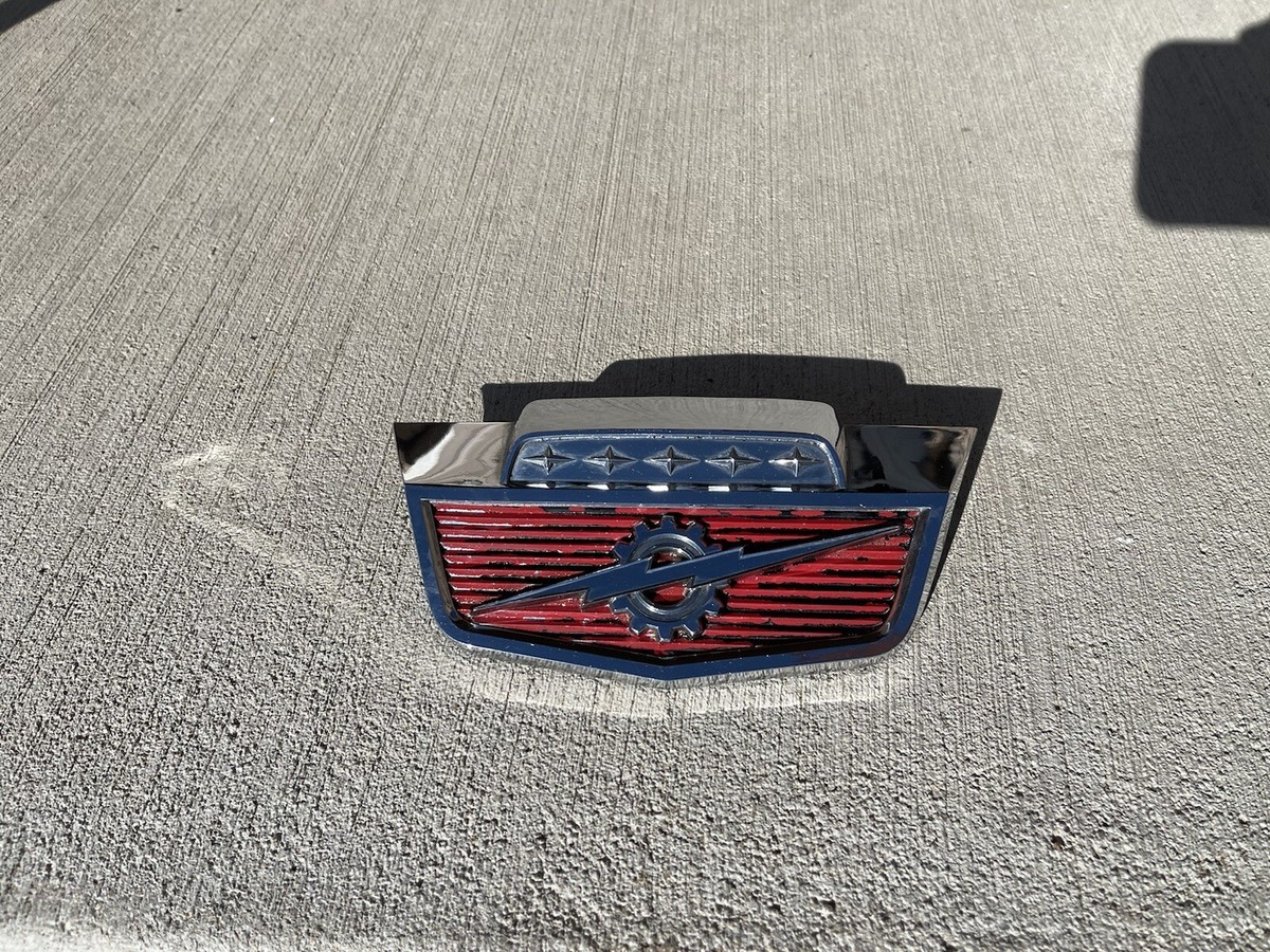 1961 Ford Logo Hood BO97 FORD HOOD Nose Letter Emblems Vintage 1961